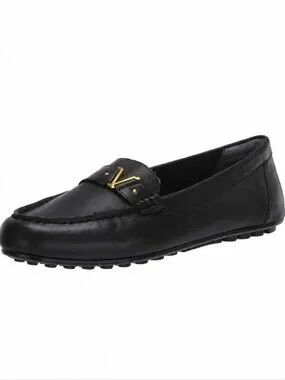 Vionic | Shoes | Vionic Black Leather Slip On Loafer Moccasins Gold ...